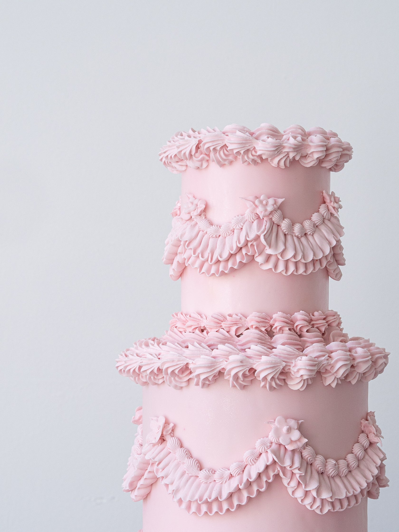 Bridgerton Blush Royal Iced Wedding Cake – Union Cakes Manchester