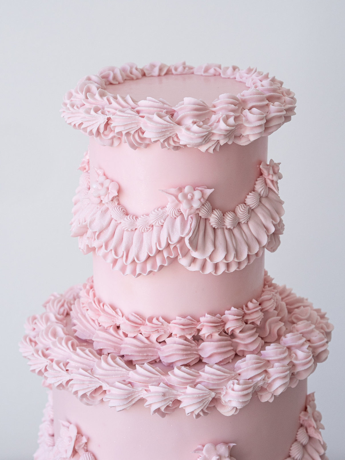 Bridgerton Blush Royal Iced Wedding Cake – Union Cakes Manchester